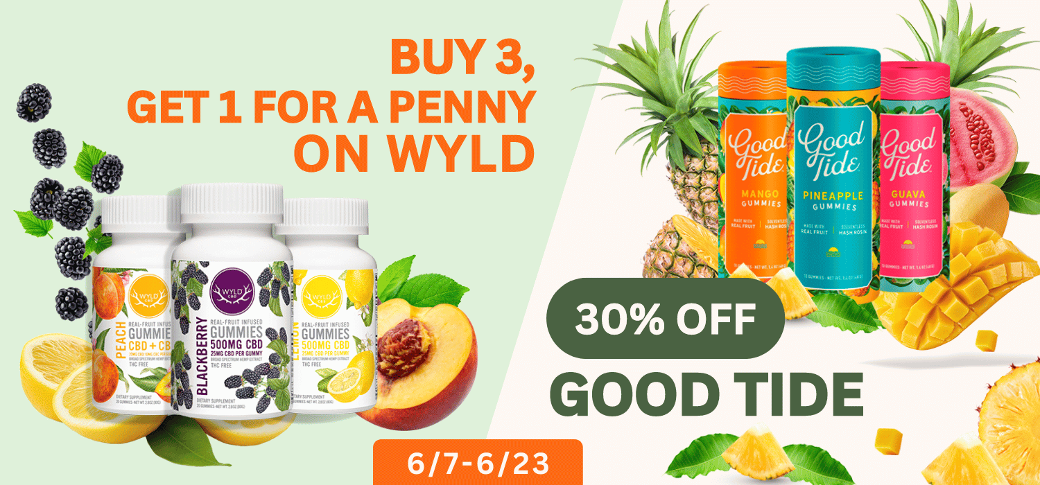 Enjoy the Best Deals on Wyld & Good Tide Gummies in Cannabis Dispensaries
