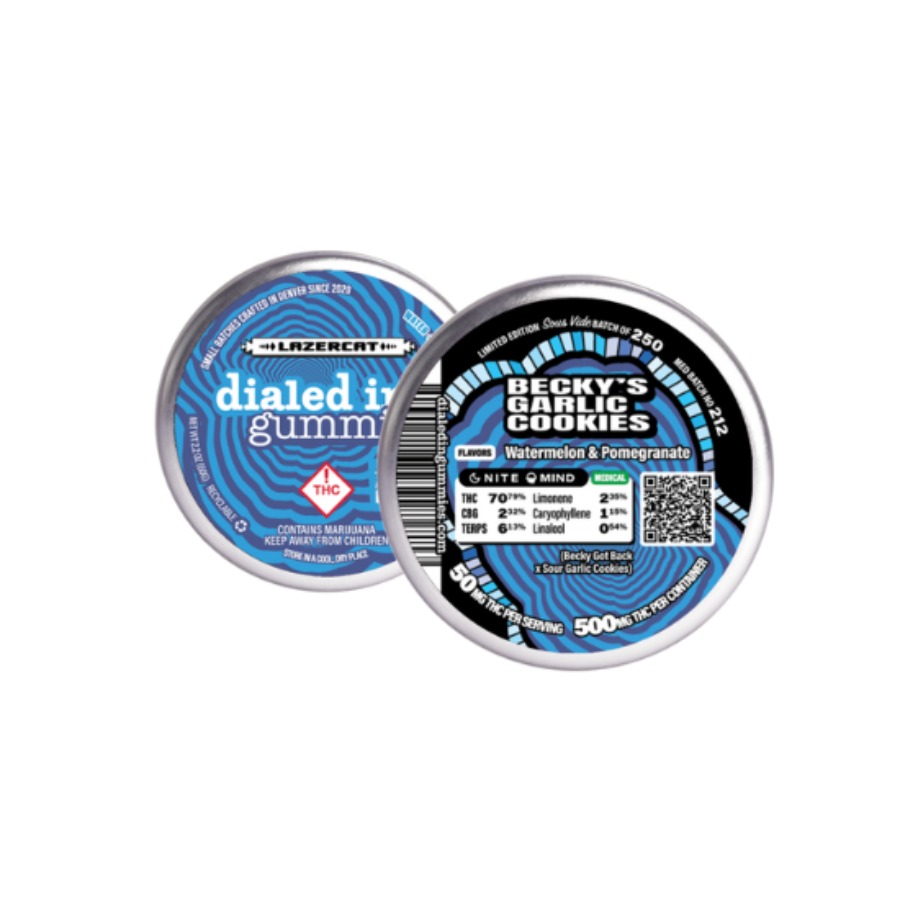 Dialed In Gummies | Becky's Garlic Cookies 500mg Med