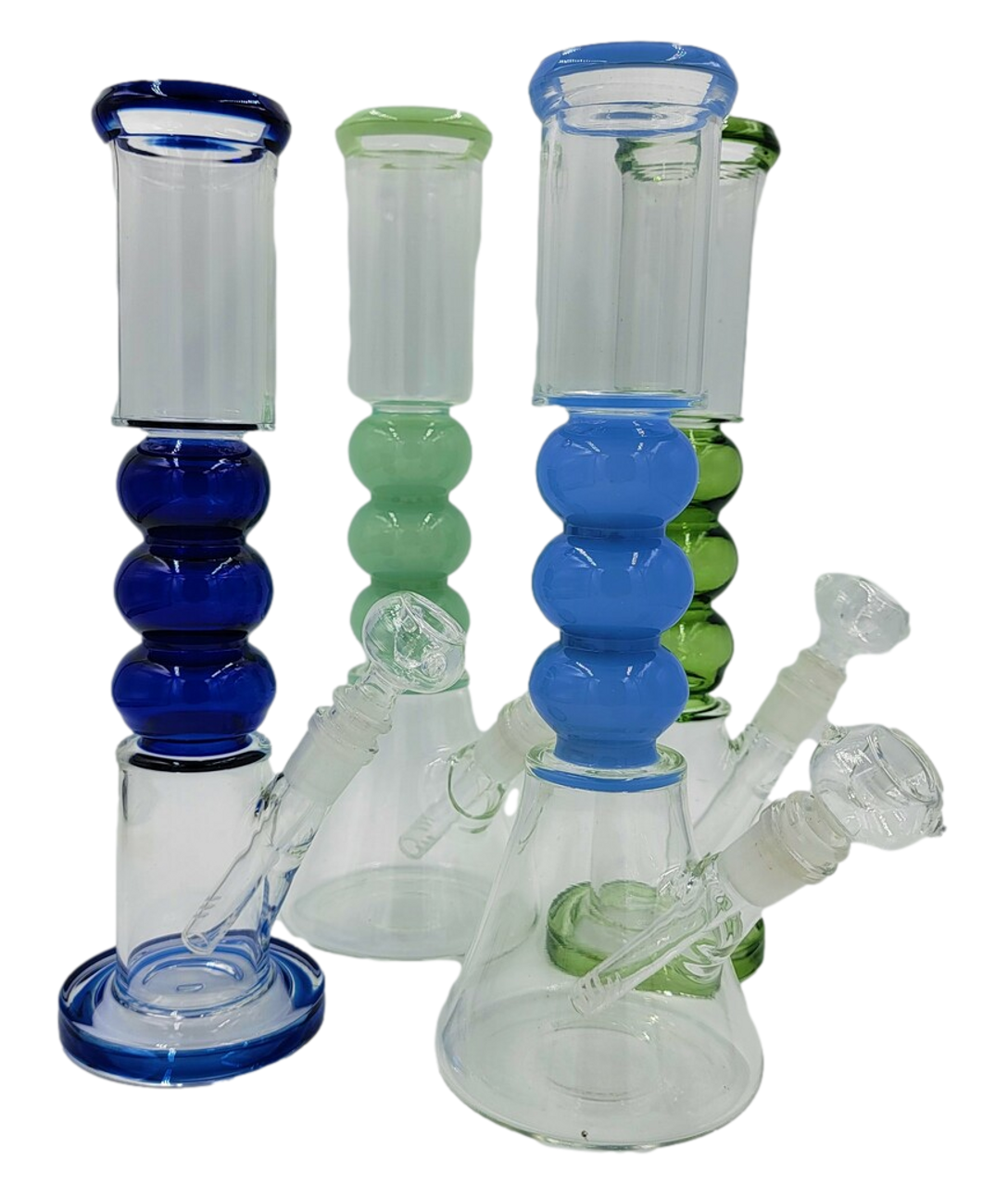 Luvbuds | 11.5" 3 Ball Neck Shower Perc Beaker Bong